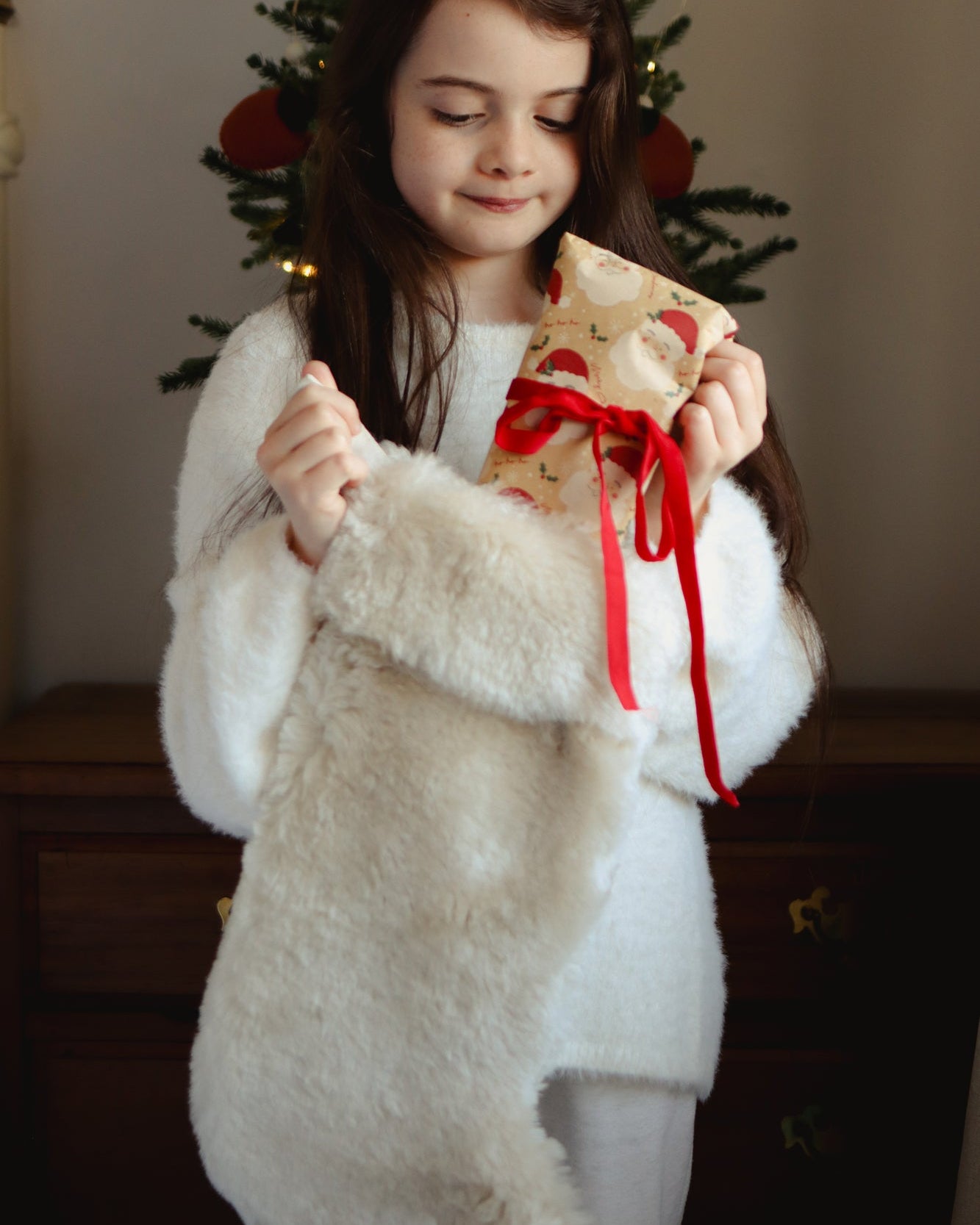 Sheepskin Stocking Cream Hyde And Hare