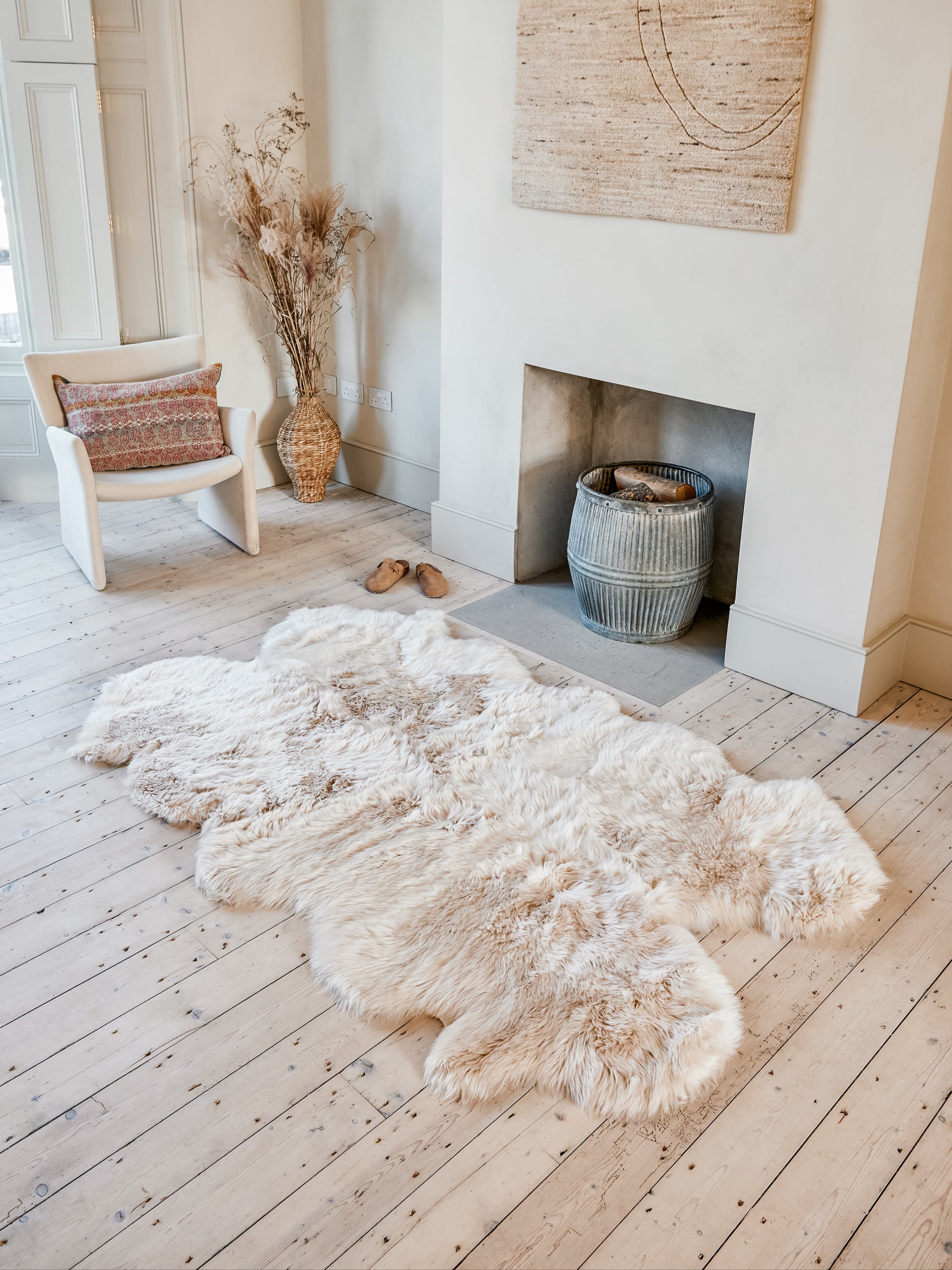 Quatro Sheepskin Rug - Cream – Hyde & Hare