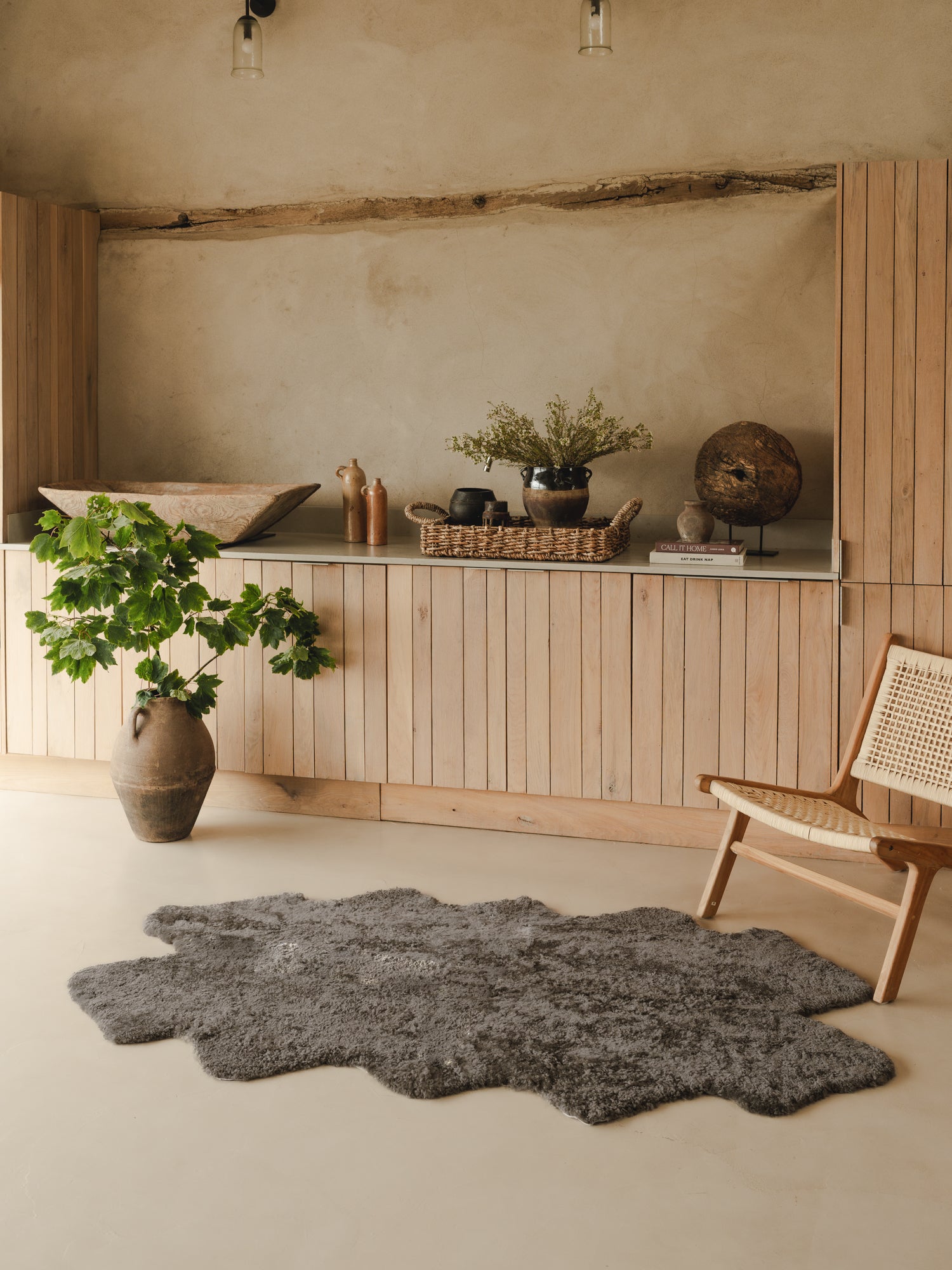 Quatro Shearling Rug - Mist – Hyde & Hare